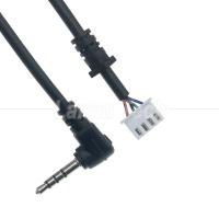 China Custom 90° 4-Pole 3.5mm TRRS Audio Jack to JST XH PH SH VH MX Connector Cable 0.5-3m Length for sale