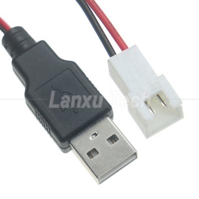 China USB Type A Male to JST XH 2.54mm 2-Pin Female Socket Cable 0.2m Length for PCB Electronics for sale