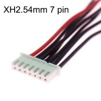 China JST XH 2.54mm 7 Pin Silicone Wire Lipo Battery Balance Lead Extension Cable 22AWG 10cm for sale