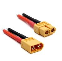 China XT60 Male Female Plug Connector 12AWG Silicone Wire Lead 100mm for RC Lipo Battery FPV Drone for sale