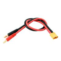China 14AWG XT60 Male Plug to 4mm Banana Connector Cable 300mm for RC Lipo Battery FPV Drone for sale