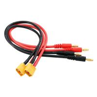 China 14AWG XT60 Male Plug to 4mm Banana Connector Cable 300mm for RC Lipo Battery FPV Drone for sale