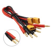 China 14AWG XT60 Male Plug to 4mm Banana Connector Cable 300mm for RC Lipo Battery FPV Drone for sale