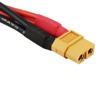 China 14AWG XT60 1 Female to Male Y Splitter Extension Cable 100mm for RC Lipo Battery for sale