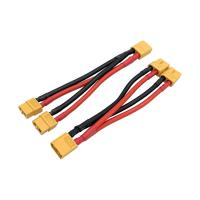 China 14AWG XT60 1 Female to Male Y Splitter Extension Cable 100mm for RC Lipo Battery for sale