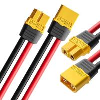China 12AWG XT60H Male Female Connector Silicon Wire 100mm 150mm for RC Battery FPV for sale