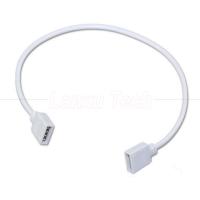 China Female to Female 4 Pin RGB Plug Connector Extension Cable for 5050 3528 2835 LED Strip Light 0.3m 1m for sale