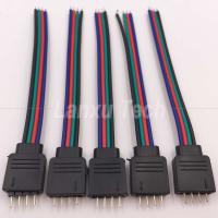 China RGB 4 Pin Connector 5050 LED Strip Ribbon Cable for sale