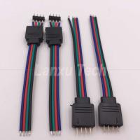 China RGB 4 Pin Connector 5050 LED Strip Ribbon Cable for sale