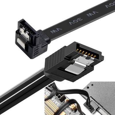 China High Speed 6Gbps Locking Latch Right Angle Sata III 3.0 Power Extension Cable for Hard Disk for sale