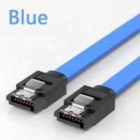 China High Speed 6Gbps Locking Latch Blue Sata III 3.0 Power Extension Cable for Hard Disk HDD SSD for sale