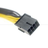 China PCIe 8 Pin Male to Dual 8 Pin Female GPU Power Splitter Adapter Cable 22cm 18AWG for sale