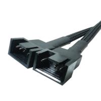 China 4 Pin PWM Fan Y Splitter Extension Cable 27cm 26AWG for PC Case Temperature Control for sale