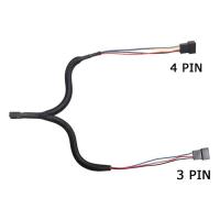 China 4 Pin PWM Fan Y Splitter Extension Cable 27cm 26AWG for PC Case Temperature Control for sale