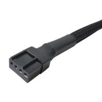 China 4 Pin PWM Fan Y Splitter Extension Cable 27cm 26AWG for PC Case Temperature Control for sale