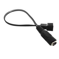 China 12V Female DC Plug to 4 Pin PWM PC Case Fan Power Adapter Extension Cable 27cm for sale