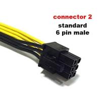 China PCIe 6 Pin Male to Female Power Cable 20cm 16AWG for GPU ATX Video Graphics Card for sale