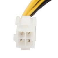 China ATX 4 Pin Female to 8 Pin Male CPU Power Extension Cable 20cm for Motherboard for sale