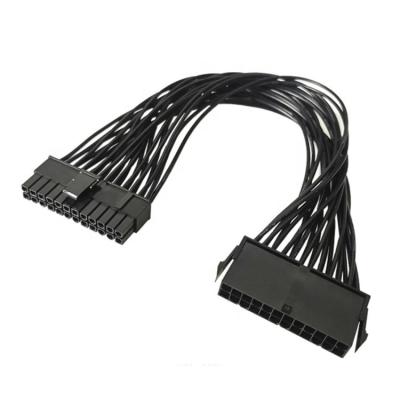 China 24pin ATX Power Supply Extension Cable Male to Female 18AWG 32cm for Computer Motherboard for sale