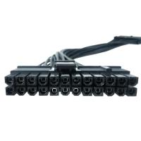 China 24pin ATX Power Supply Extension Cable Male to Female 18AWG 32cm for Computer Motherboard for sale