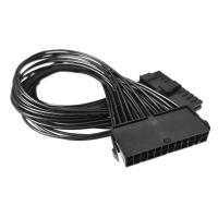 China 24pin ATX Power Supply Extension Cable Male to Female 18AWG 32cm for Computer Motherboard for sale
