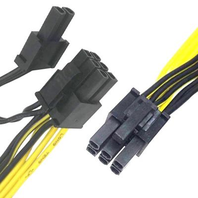 China PCIE 6 Pin to 8 Pin GPU Power Cable 18AWG 20cm ATX Video Graphics Card Adapter for sale