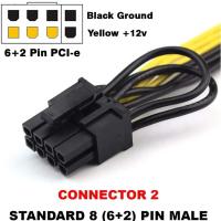 China PCIE 6 Pin to 8 Pin GPU Power Cable 18AWG 20cm ATX Video Graphics Card Adapter for sale