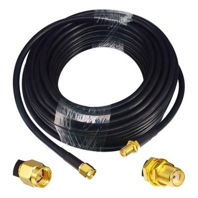 China RG174 RG178 RG316 RG58 Male to Female RF Coaxial Cable Assembly 50Ω 50W with SMA BNC Connectors for sale