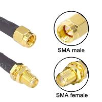 China RG174 RG178 RG316 RG58 Male to Female RF Coaxial Cable Assembly 50Ω 50W with SMA BNC Connectors for sale