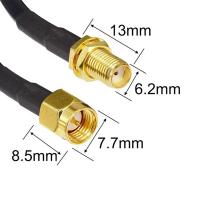 China RG174 RG178 RG316 RG58 Male to Female RF Coaxial Cable Assembly 50Ω 50W with SMA BNC Connectors for sale