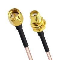 China RG 174 SMA Male to Female RF Coaxial Cable Assembly - 50 Ohm, 0.6 dB Loss, 10cm to 5m Lengths for sale