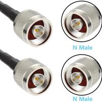 China Custom N Male to N Male TNC RF Coaxial Cable 50 Ohm 0.6dB Loss for GPS WiFi Radio Antenna for sale