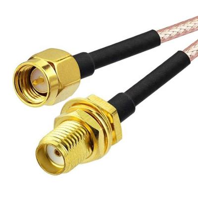 China RG316 Coaxial RF SMA Male to Female Extension Cable 50 Ohm 0.6dB Loss for WiFi Ham Radio GPS for sale