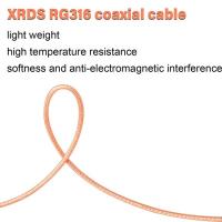China RG316 Coaxial RF SMA Male to Female Extension Cable 50 Ohm 0.6dB Loss for WiFi Ham Radio GPS for sale