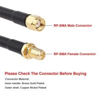 China RG174 Coaxial RP SMA Male to Female Antenna Extension Cable 50 Ohm 0.6dB Loss for WiFi Router Security Camera for sale