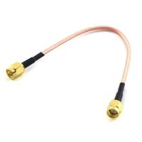 China RG316 Coaxial RF SMA to SMA Connector Cable 50 Ohm 0.6dB Loss for WiFi FPV TV Antenna Extension for sale