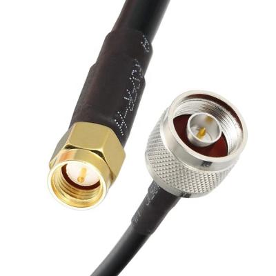 China SMA Male to N Male RF Coaxial Extension Cable - 50ohm RG58 with 0.6dB Loss for GPS WiFi Antennas for sale