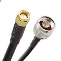 China SMA Male to N Male RF Coaxial Extension Cable - 50ohm RG58 with 0.6dB Loss for GPS WiFi Antennas for sale