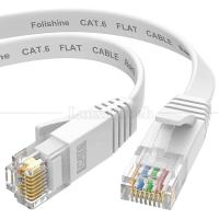 China Flat Ethernet Cable CAT5e CAT6 CAT7 UTP/FTP Shield 1m-100m RJ45 Network Patch Cord for Router for sale