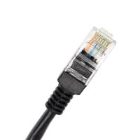 China Custom 6FT Screw Locking RJ45 Panel Mount Ethernet Extension Cable with 0.2m-5m Length Options for sale