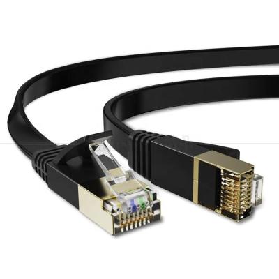 China Flat Ethernet Patch Cable Cat5e Cat6 Cat7 RJ45 Network Cable 1m 3m 5m 10m 100m UTP FTP STP SFTP Shield for sale
