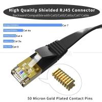 China Flat Ethernet Patch Cable Cat5e Cat6 Cat7 RJ45 Network Cable 1m 3m 5m 10m 100m UTP FTP STP SFTP Shield for sale