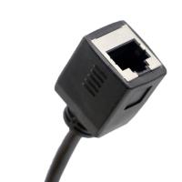 China DB9 Female RS232 to RJ45 Female Socket Cable - 1m/2m/3m Lengths with CAT5/CAT6 Support for sale