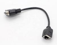 China DB9 Female RS232 to RJ45 Female Socket Cable - 1m/2m/3m Lengths with CAT5/CAT6 Support for sale