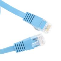China Industrial Cat5e Cat6 Cat7 Flat Ethernet Patch Cable 1m-100m with RJ45 Connectors for Network Systems for sale