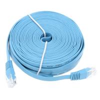 China Industrial Cat5e Cat6 Cat7 Flat Ethernet Patch Cable 1m-100m with RJ45 Connectors for Network Systems for sale