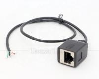China Female RJ45 Socket to Tinned Wire Pigtail Cable 1m 2m 3m Length for CAT5 CAT6 Network DIY for sale