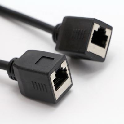 China RJ45 Female to Female Socket Network Cable 1M 2M 8P8C Ethernet Extension for Cat5 Cat6 Cat7 for sale
