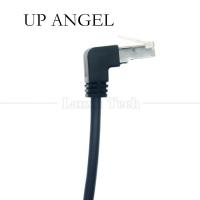 China 90 Degree Right Angle RJ45 Male to Female Cat5e Ethernet Cable STP UTP 1m 2m 3m 5m OEM for sale