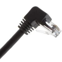 China UTP STP 90 Degree Right Left Angle Cat5e Cat6 Cat7 RJ45 Ethernet Extension LAN Network Cable 1m for sale
